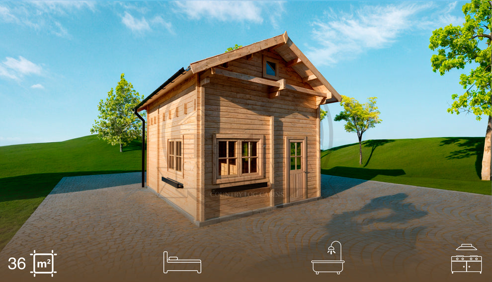 CASA AVIÓN - Equipada y Clásica – CASAS DE MADERA BÁLTICAS